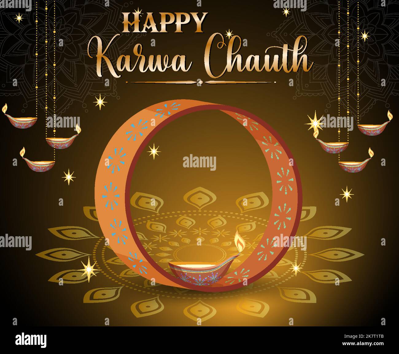 Karvachauth Stock Vector Images - Alamy