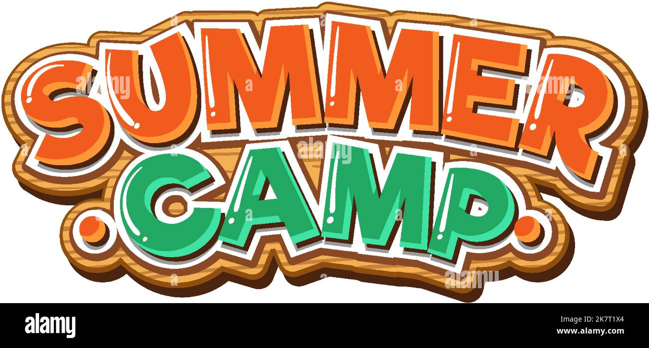 Font design for word summer camp illustration Stock Vector Image & Art ...