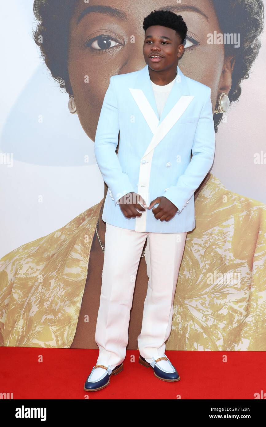 Jalyn Hall attends 'Till' premiere, 66th BFI London Film Festival, UK ...