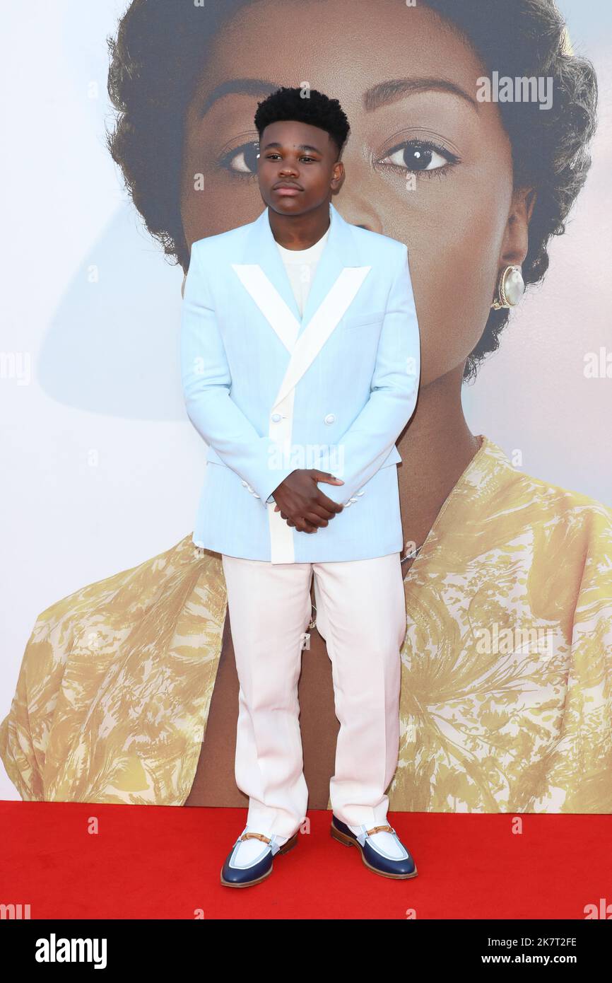 Jalyn Hall attends 'Till' premiere, 66th BFI London Film Festival, UK ...