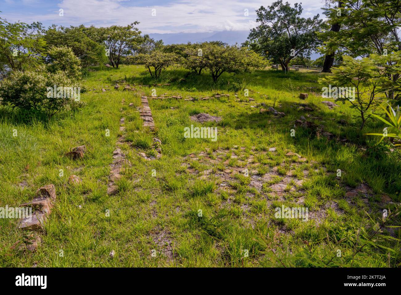 View of the remains of residential houses near the North Platform of ...