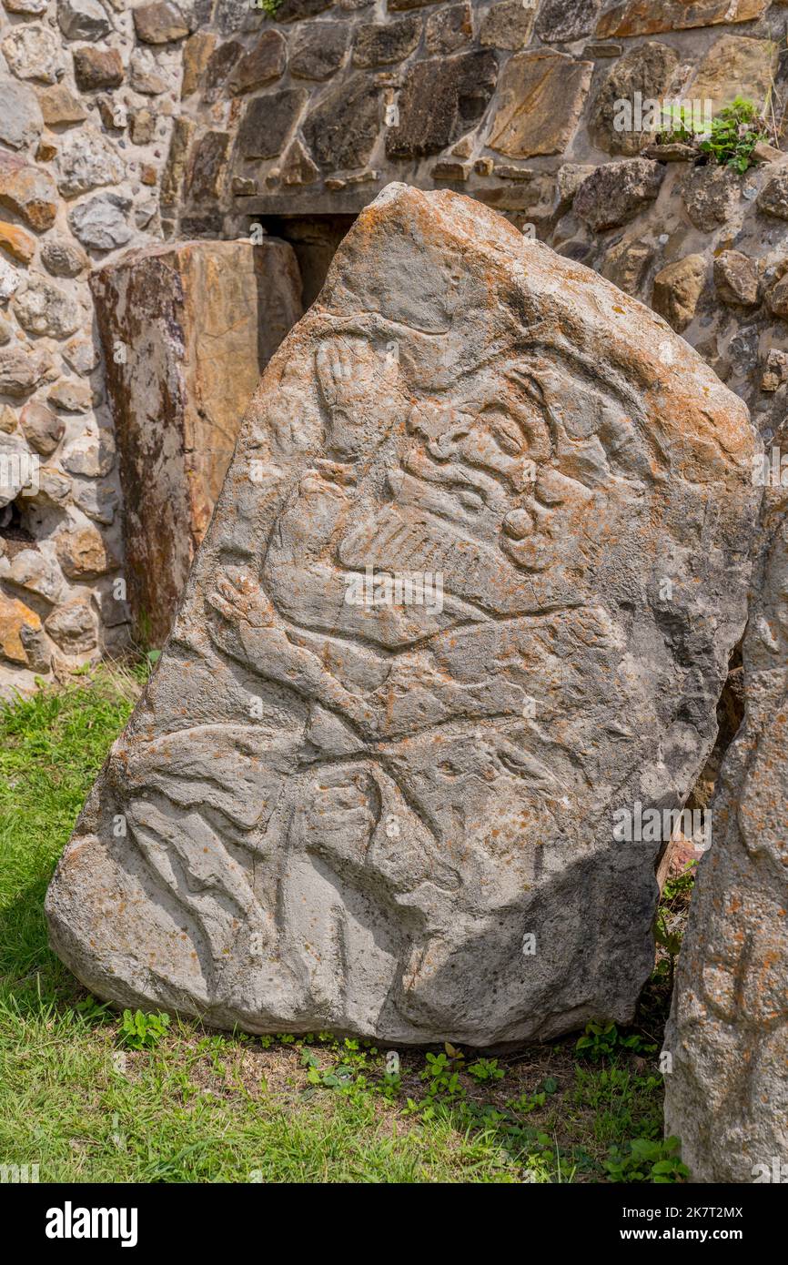 Close-up of the Stones of the Dancers, in the Plaza of the Dancers ...
