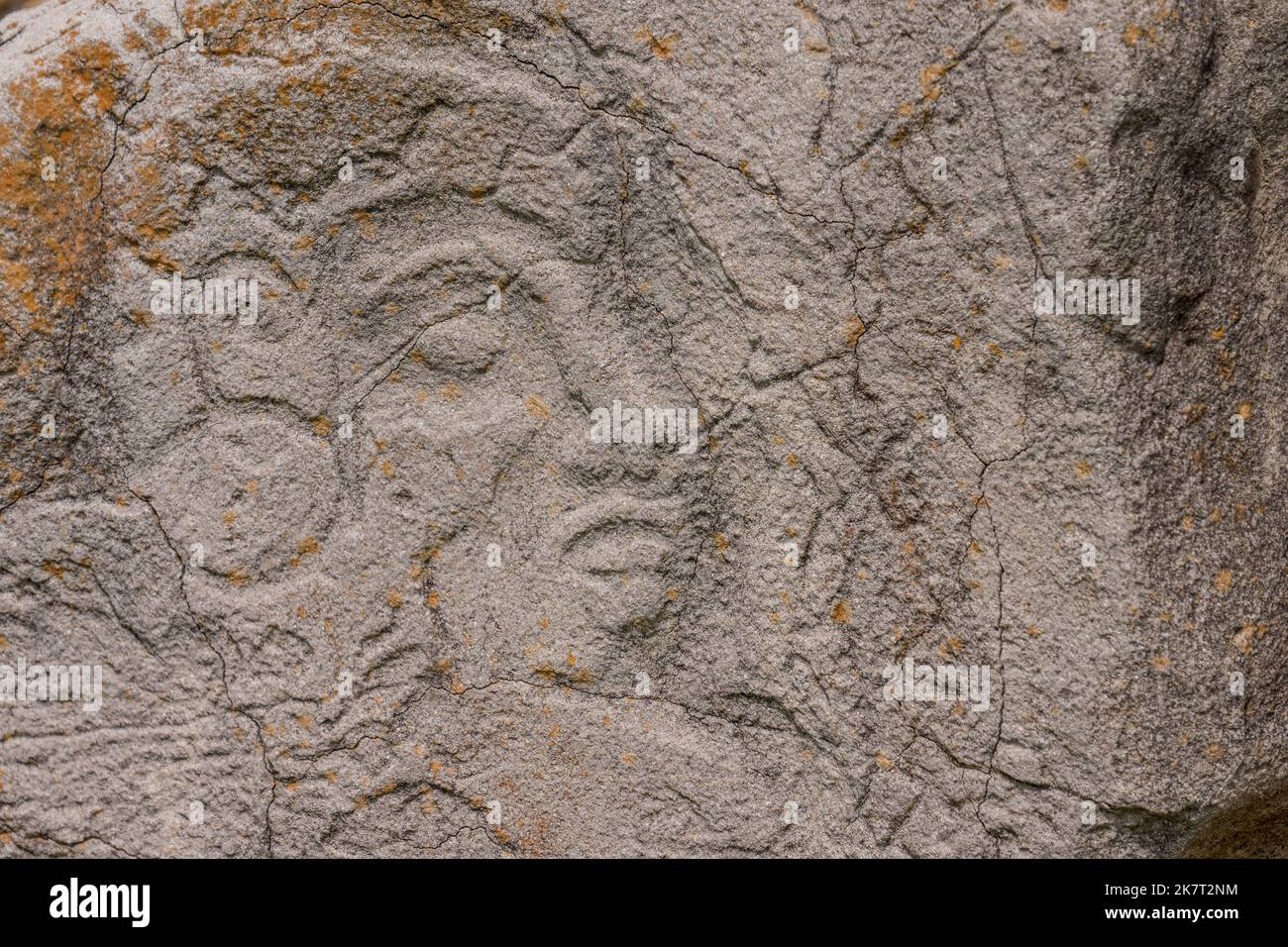 Close-up of the Stones of the Dancers, in the Plaza of the Dancers ...