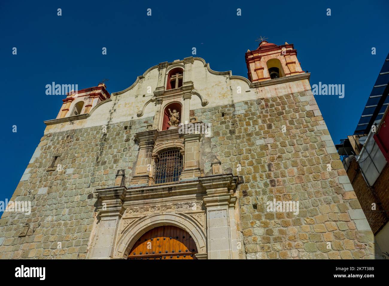 The church Sangre De Cristo in the city of Oaxaca de Juarez, Oaxaca ...