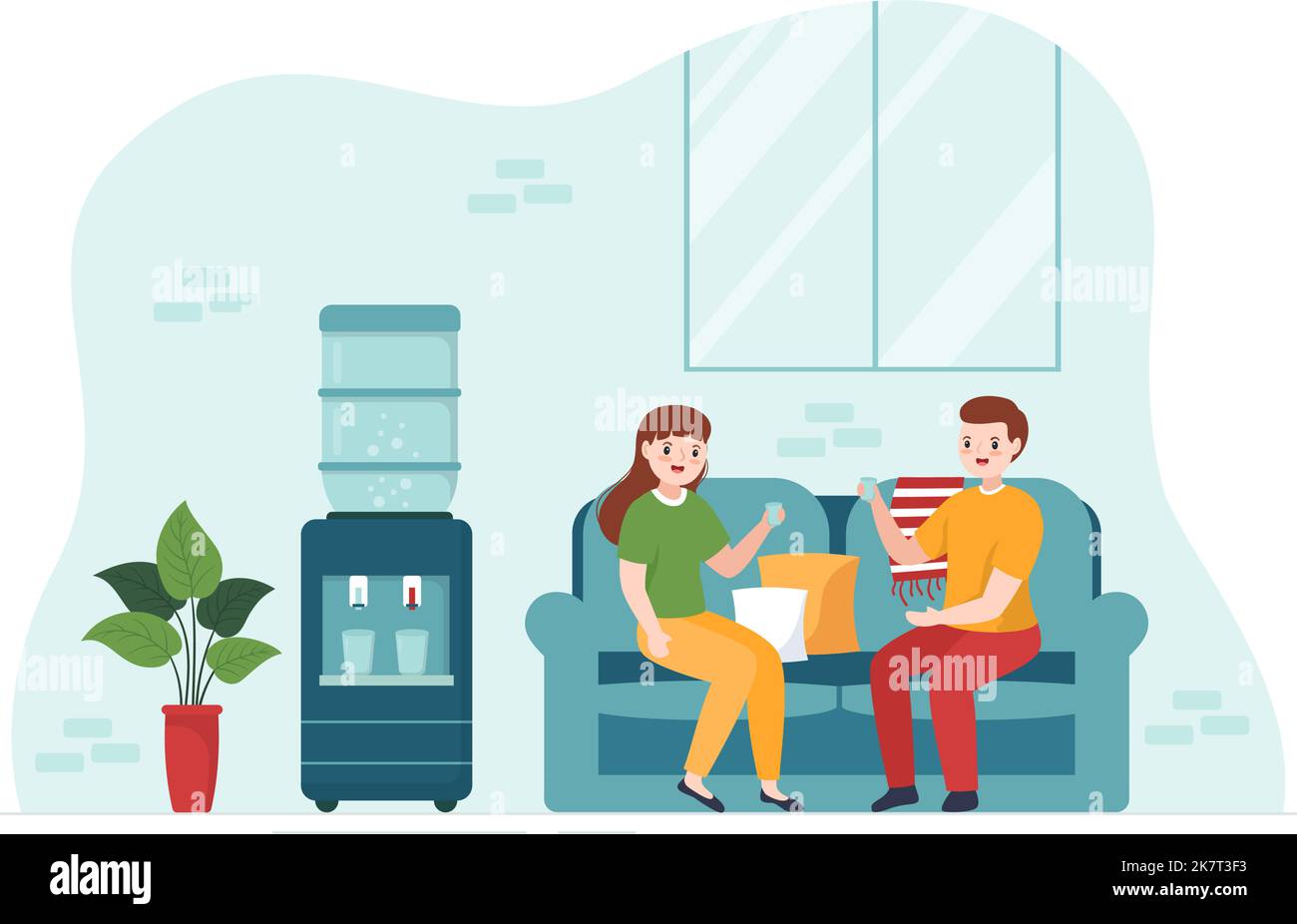 People Drinking Water From Plastic Bottles and Glasses with Pure Clean ...