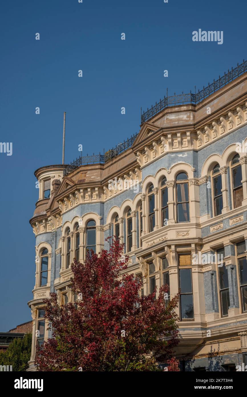 The historic Hastings Building, constructed in 1889, in Port Townsend ...