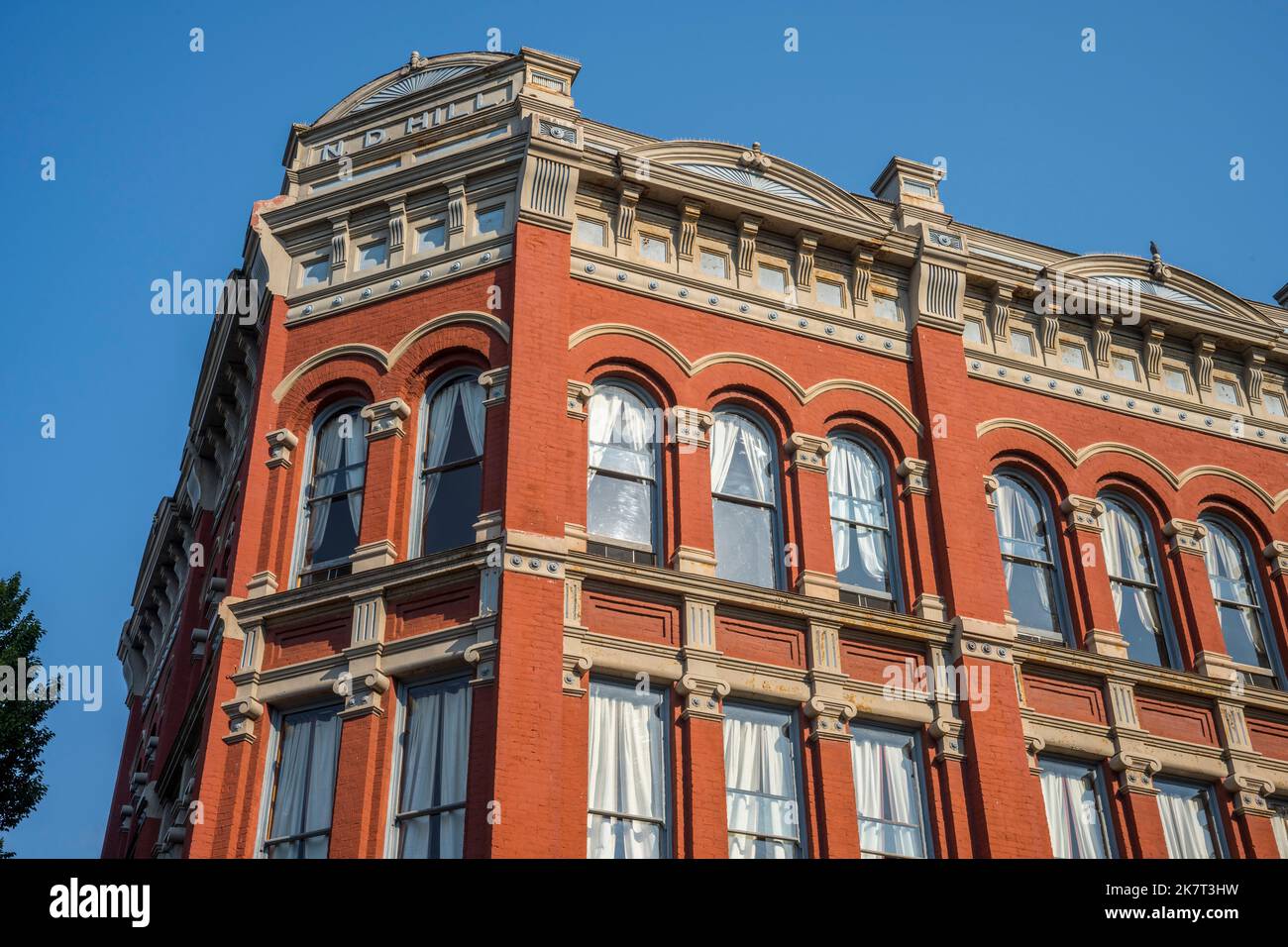 The historic N.D. Hill Building, constructed in 1889, in Port Townsend ...
