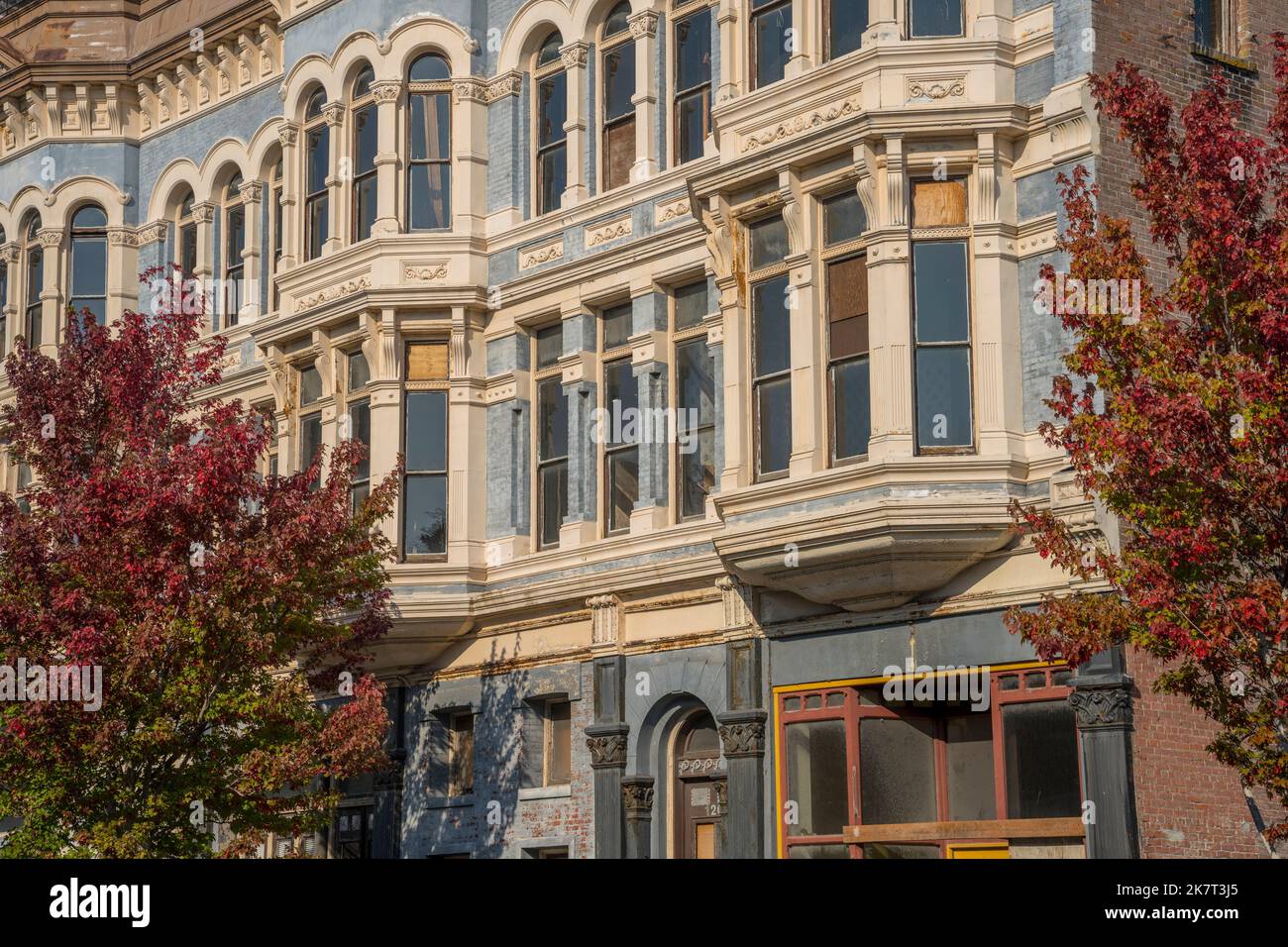 The historic Hastings Building, constructed in 1889, in Port Townsend ...