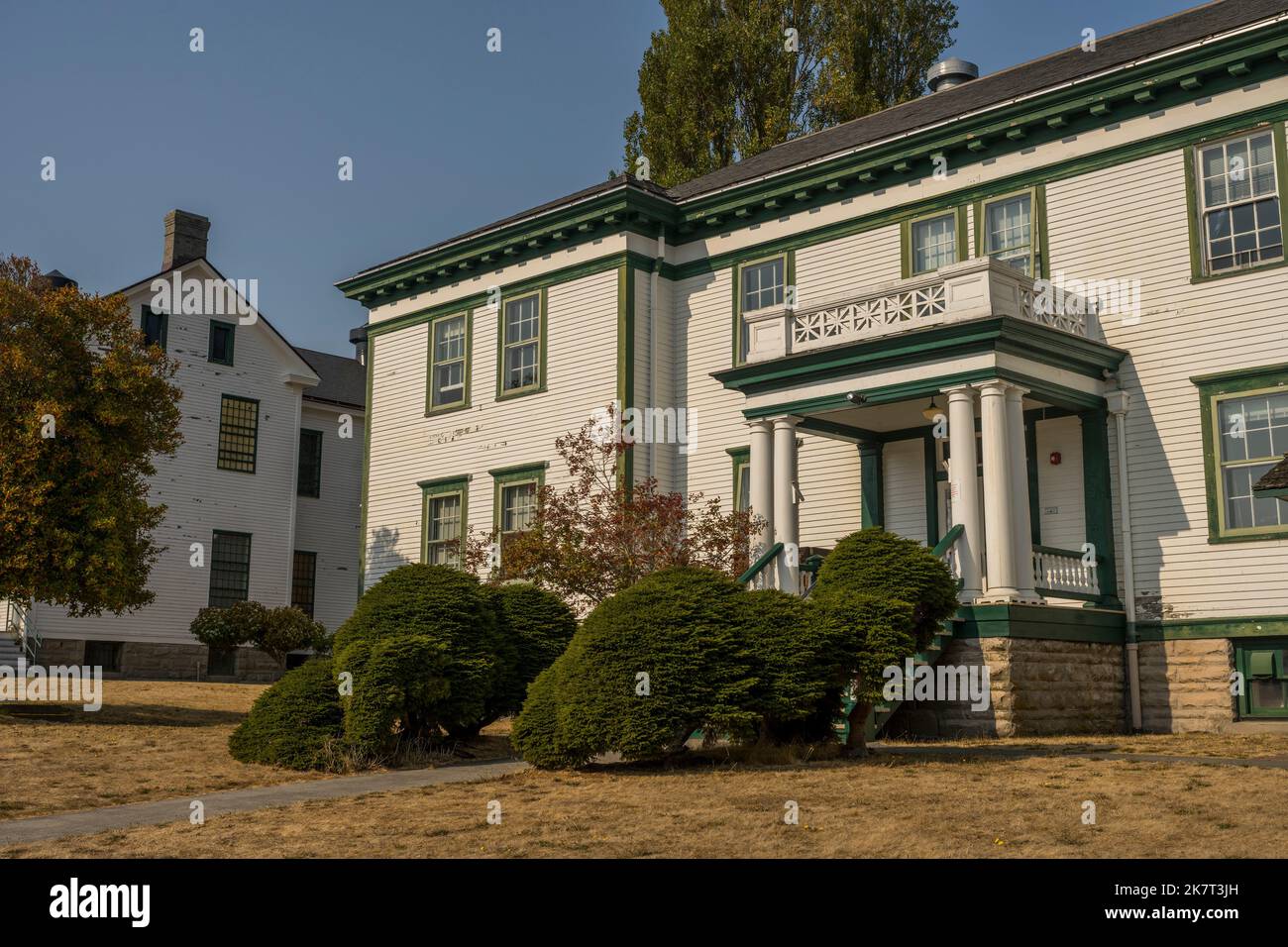 The administration building at Fort Worden Historical State Park in ...