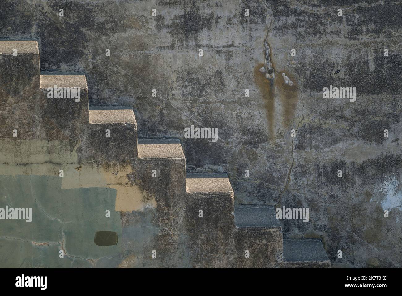 Detail of steps at the Battery Kinzie (1912-1944) at Fort Worden ...