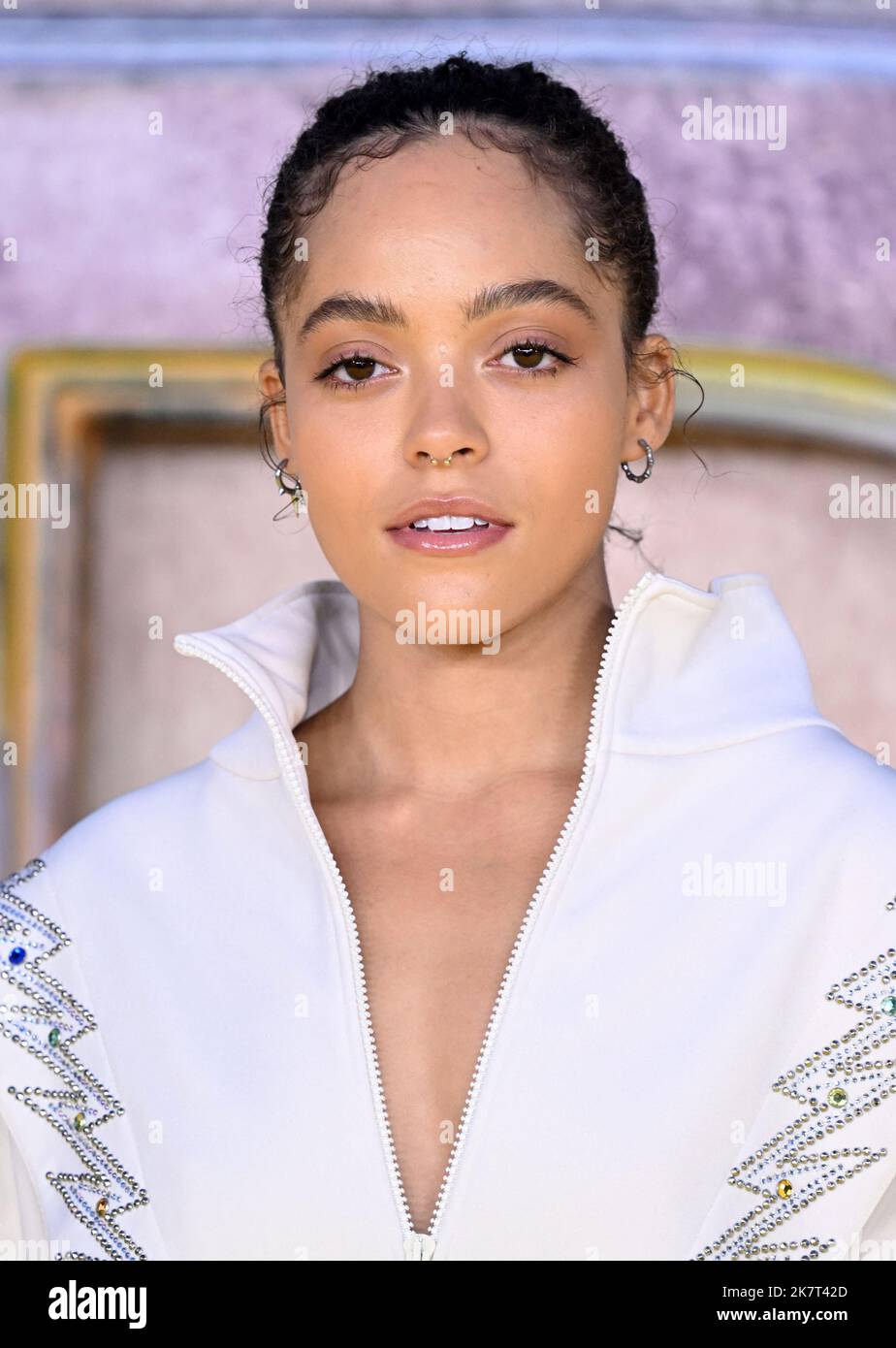 Quintessa Swindell at the Black Adam UK Premiere, on October 18, 2022 ...