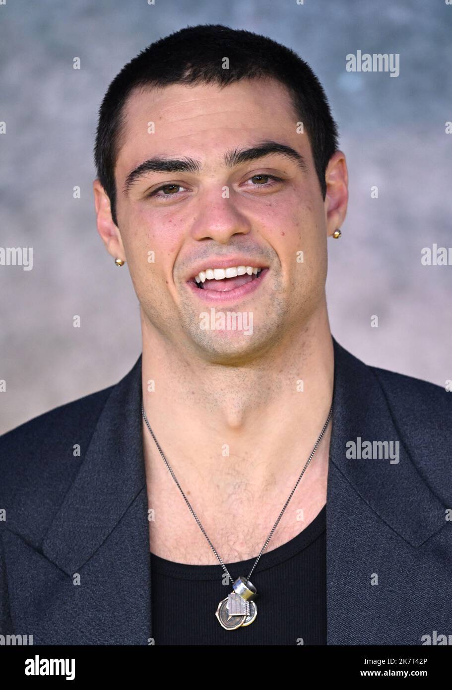 Noah Centineo at the Black Adam UK Premiere, on October 18, 2022 in ...
