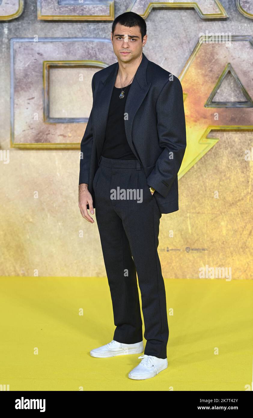Noah Centineo at the Black Adam UK Premiere, on October 18, 2022 in ...