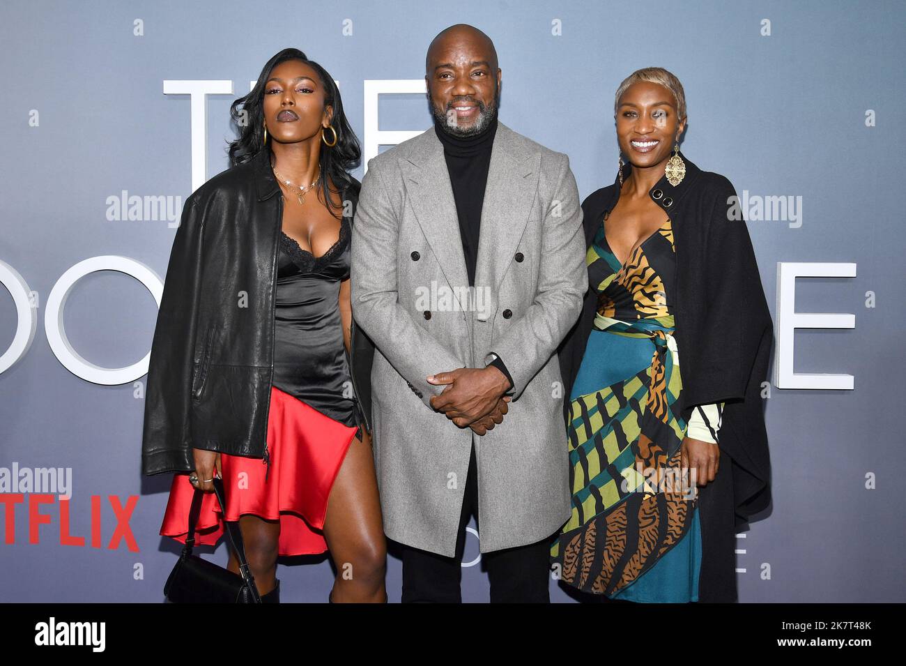 Malik Yoba (c) and family attend the special screening of The Good ...