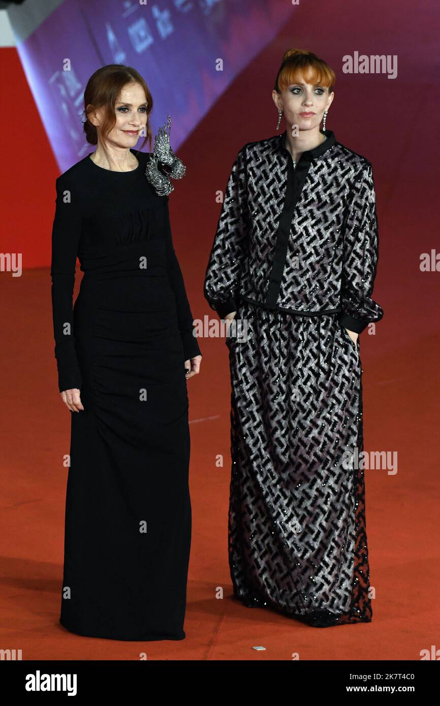 Isabelle Huppert and Lolita Chammah attend the red carpet for the film ‘Caravaggio’s Shadow’ (L ...