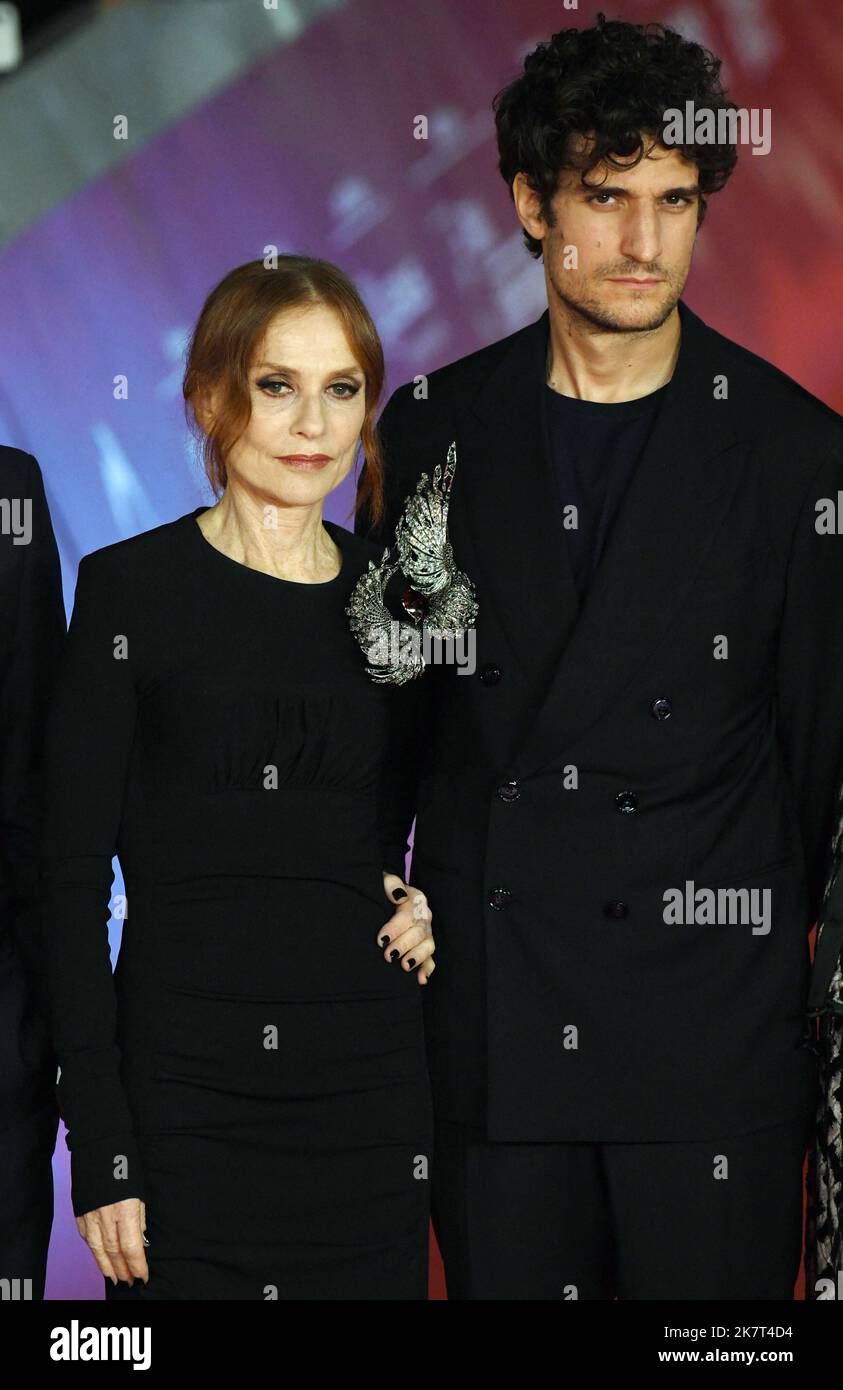 Isabelle Huppert and Louis Garrel attend the red carpet for the film ‘Caravaggio’s Shadow’ (L ...