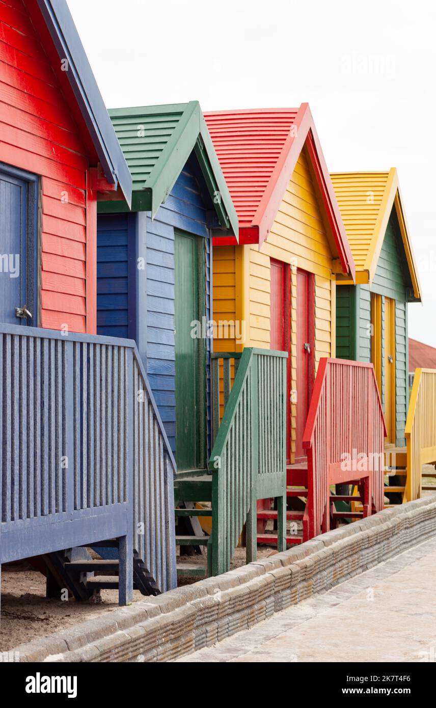 Muizenberg Huts, Cape Town Stock Photo - Alamy