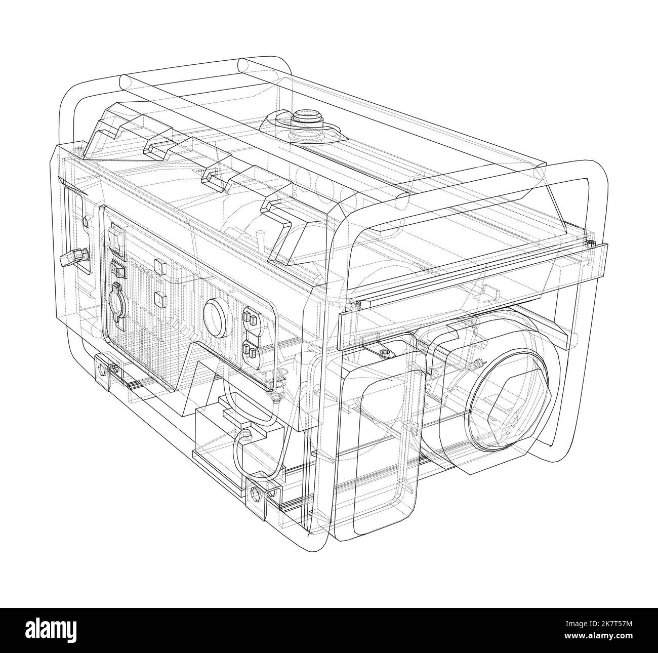Portable Electro Generator. Vector Stock Vector Image & Art - Alamy