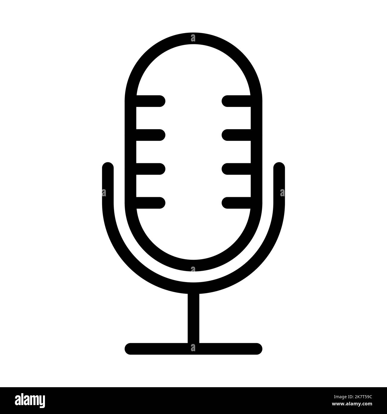 Microphone icon vector illustration for graphic design, logo, web site ...