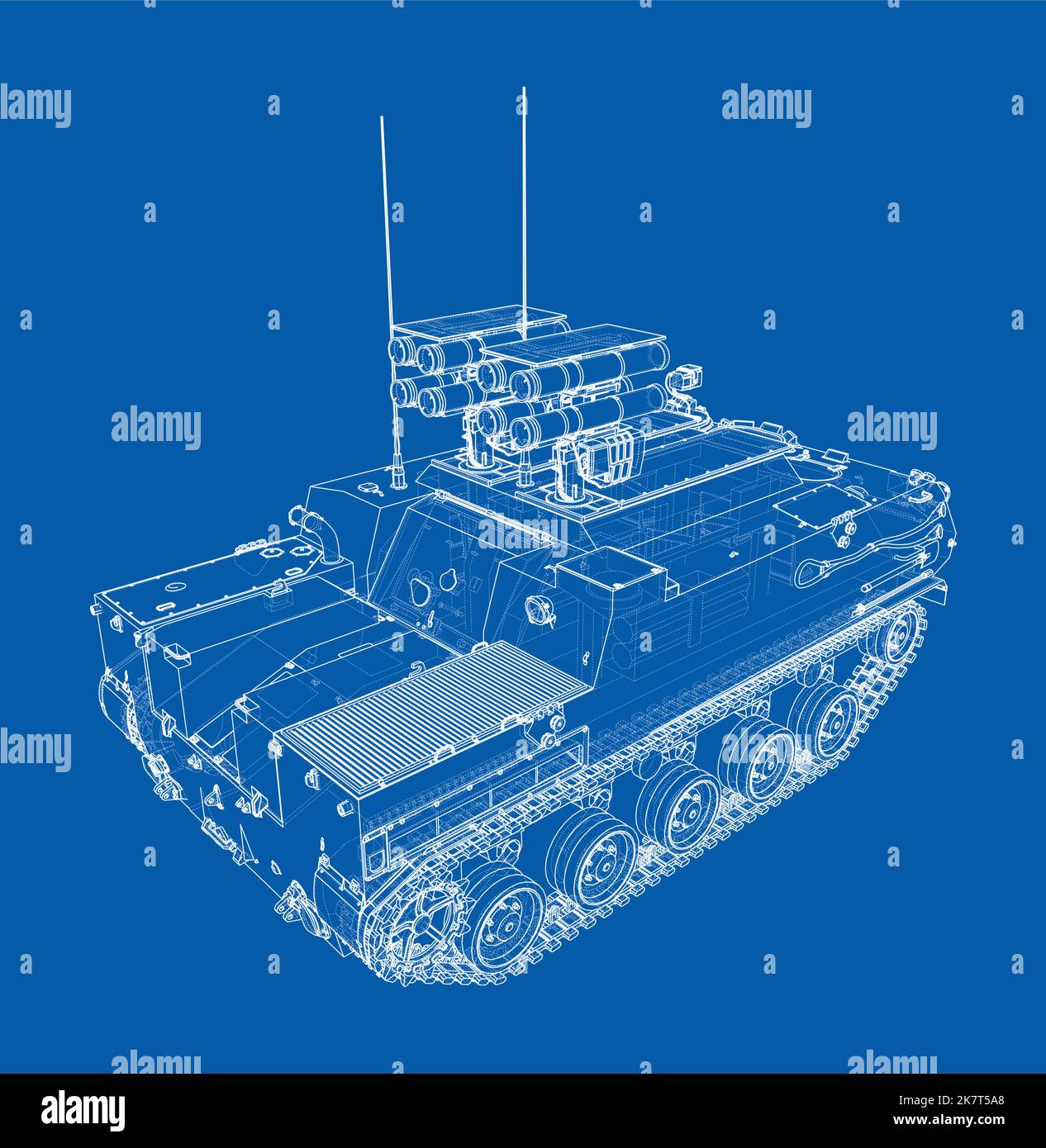 Anti-tank armored car. Vector Stock Vector Image & Art - Alamy