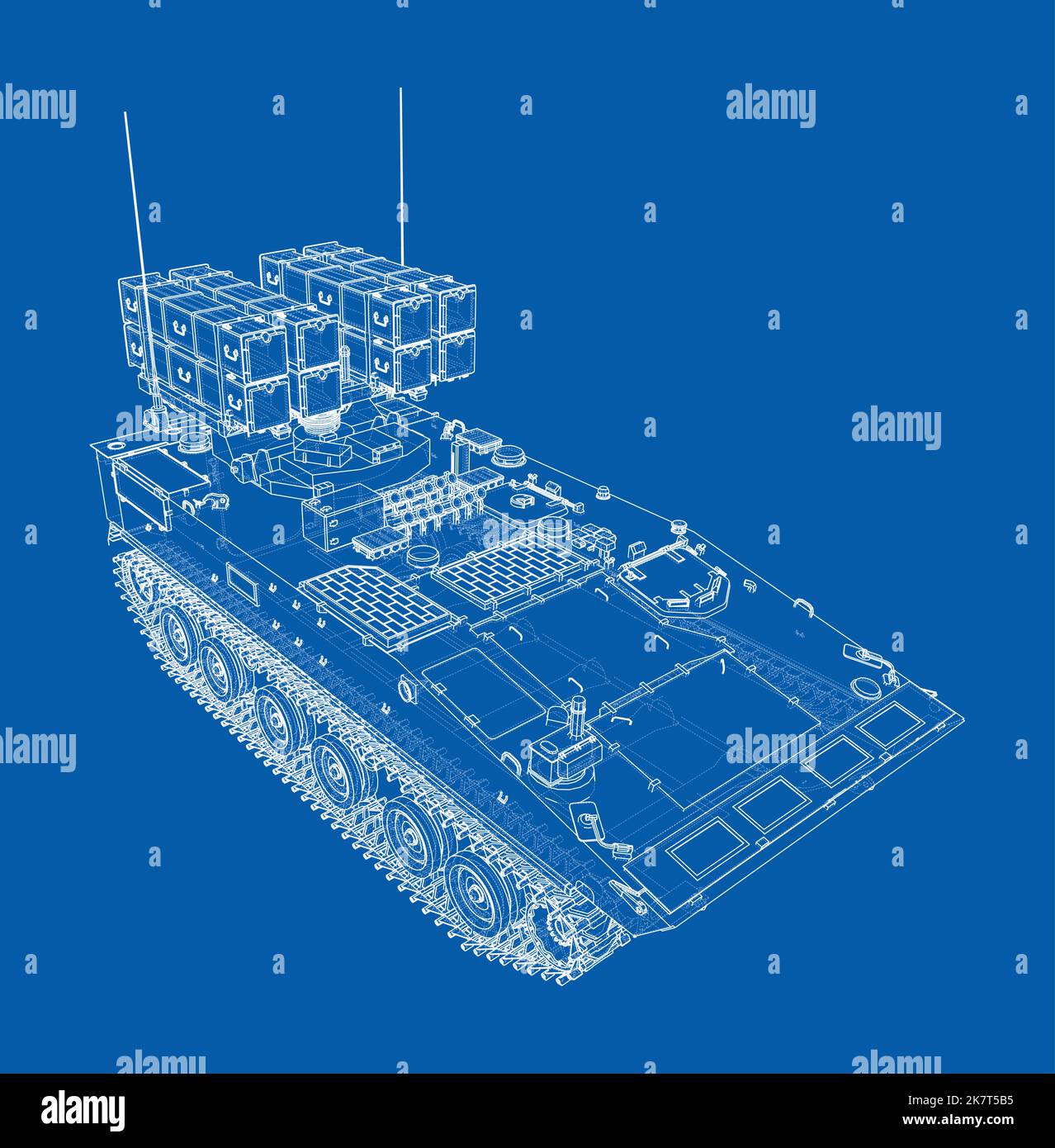 Military track missle system. Vector Stock Vector Image & Art - Alamy