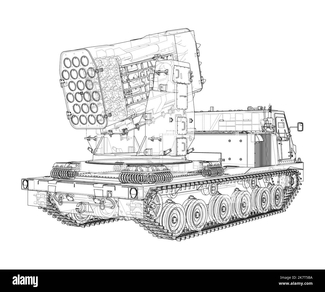 Military track missle system. Vector Stock Vector Image & Art - Alamy