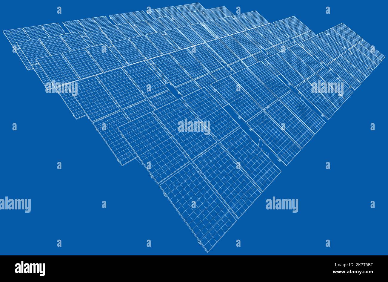 Solar Panel Field. Vector Stock Vector Image & Art - Alamy