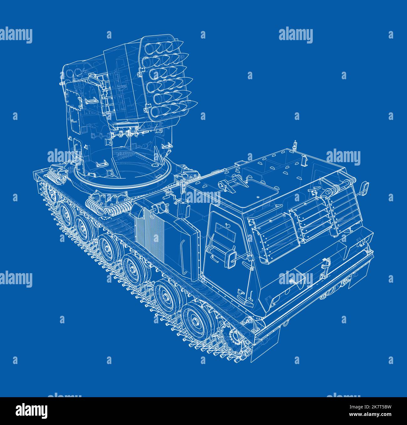 Military track missle system. Vector Stock Vector Image & Art - Alamy