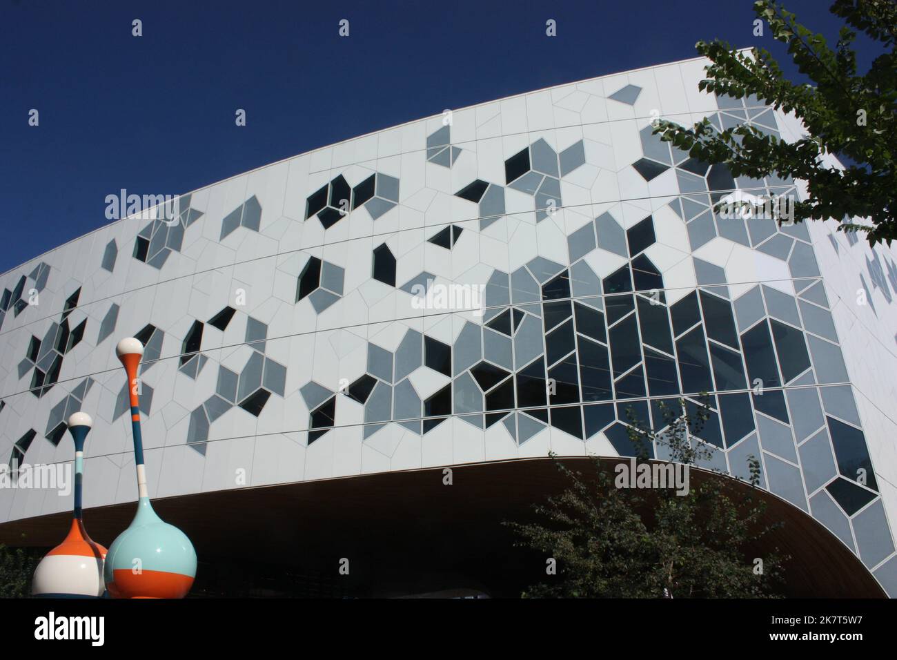 The main library with street art, Calgary, Alberta, Canada Stock Photo ...