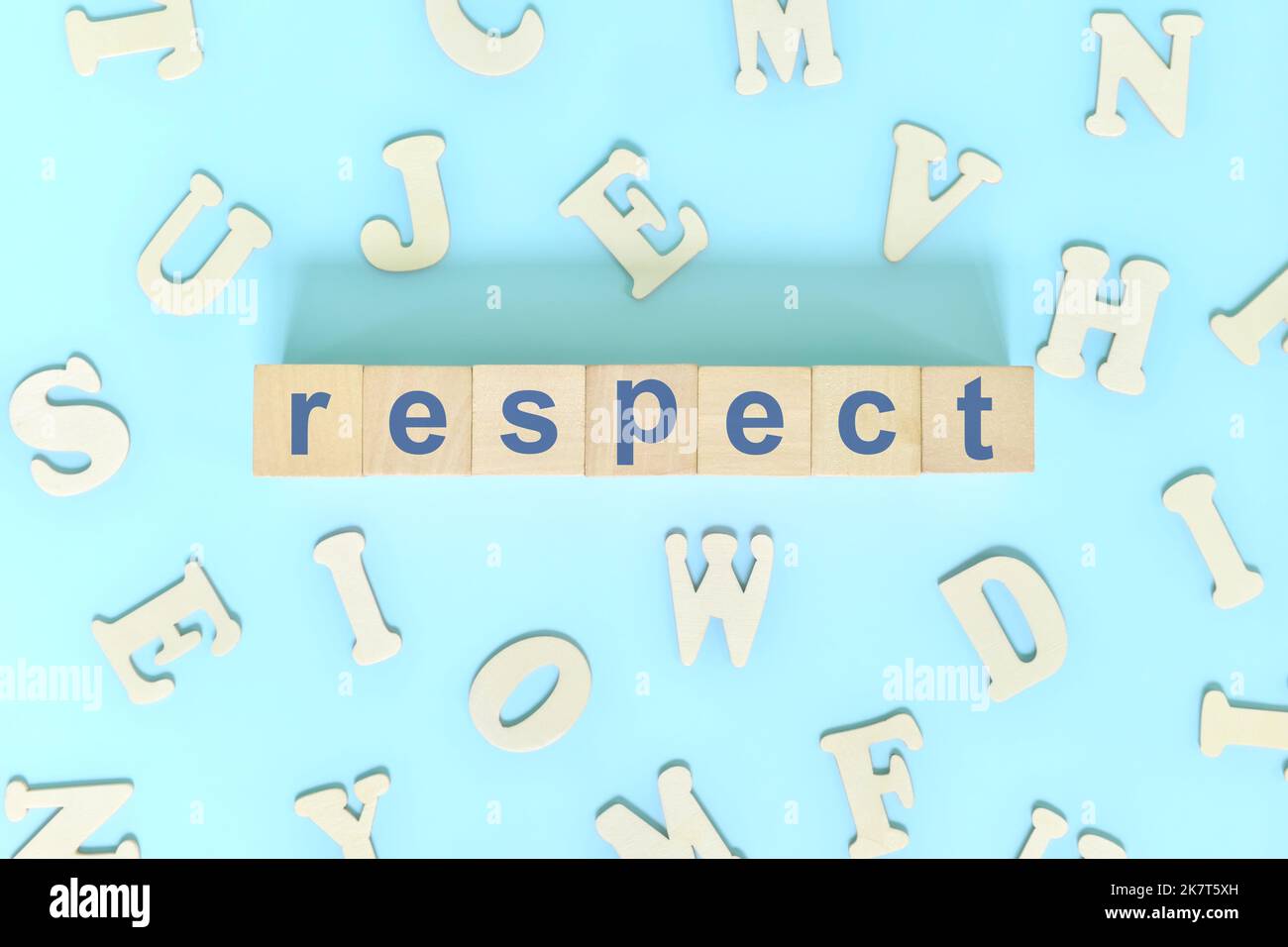Respect core values concept in business, company and organization. Word ...