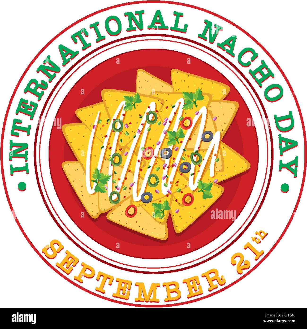 International Nacho Day Poster Design illustration Stock Vector Image ...
