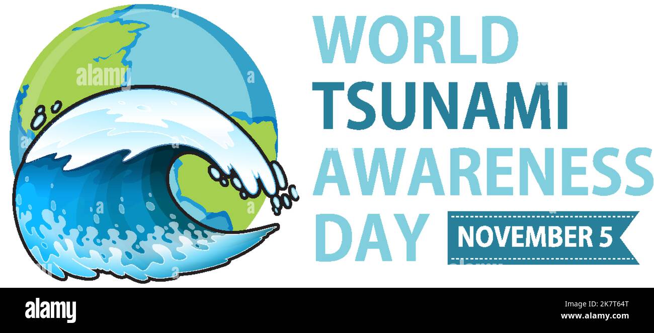 World Tsunami Awareness Day illustration Stock Vector Image & Art - Alamy