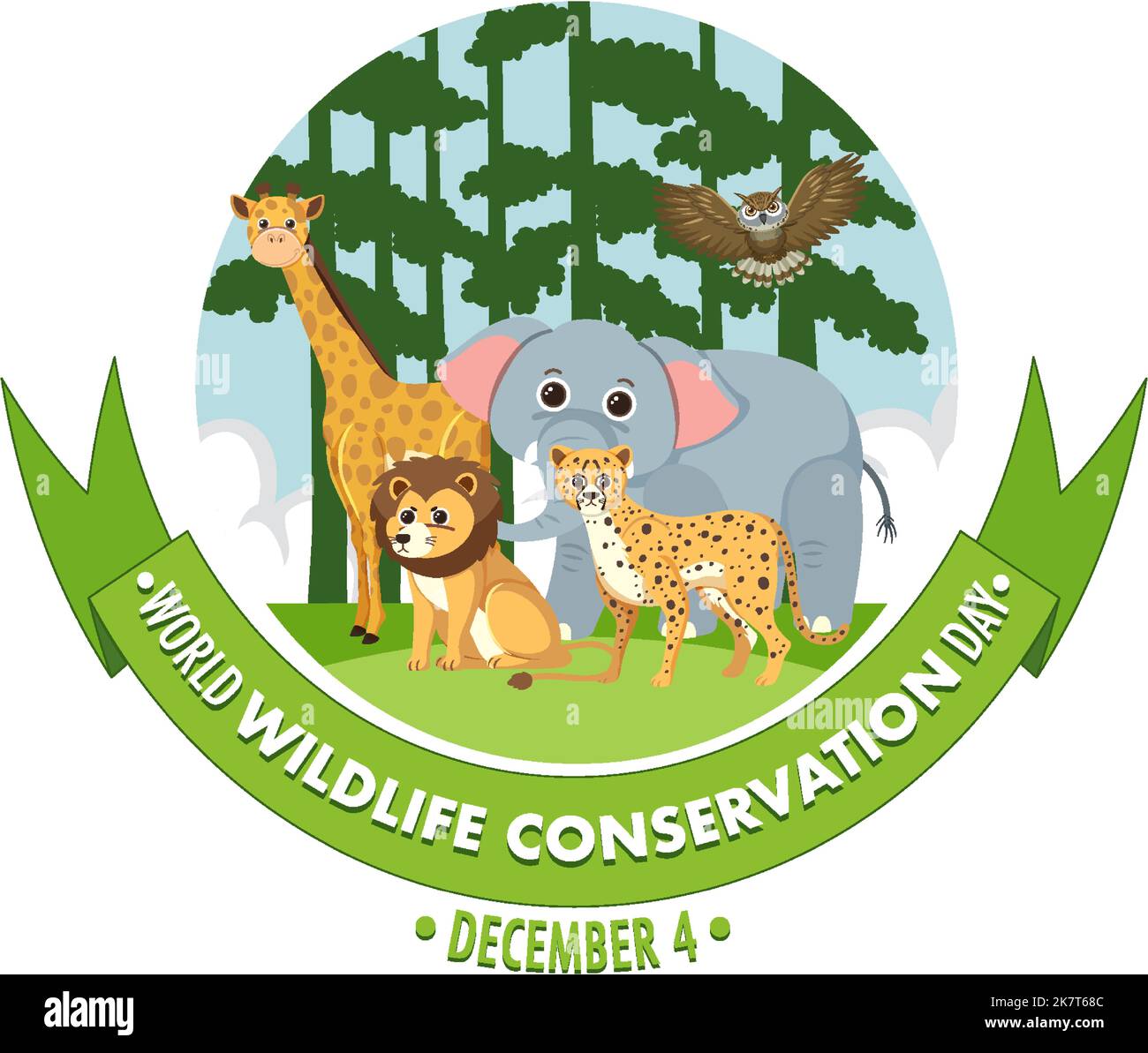 World Wildlife Conservation Day Poster Template illustration Stock ...