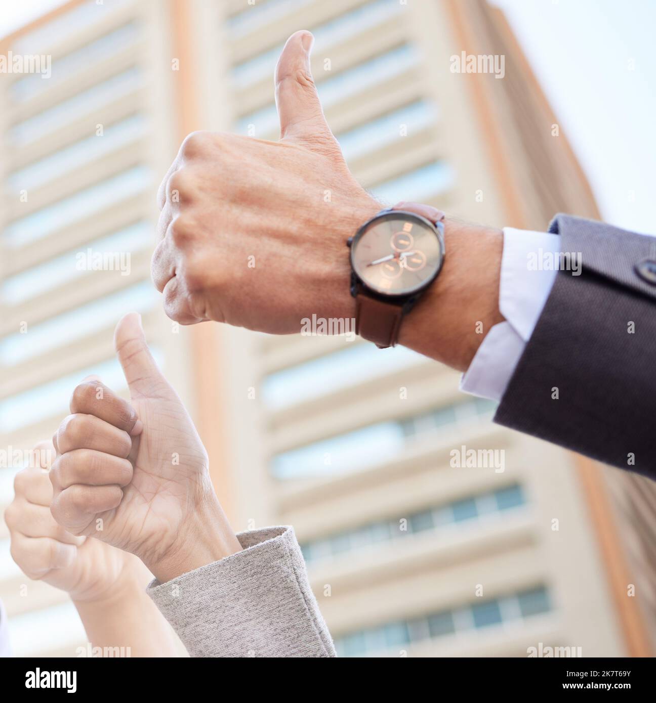 On to the next business challenge. an unrecognisable group of ...