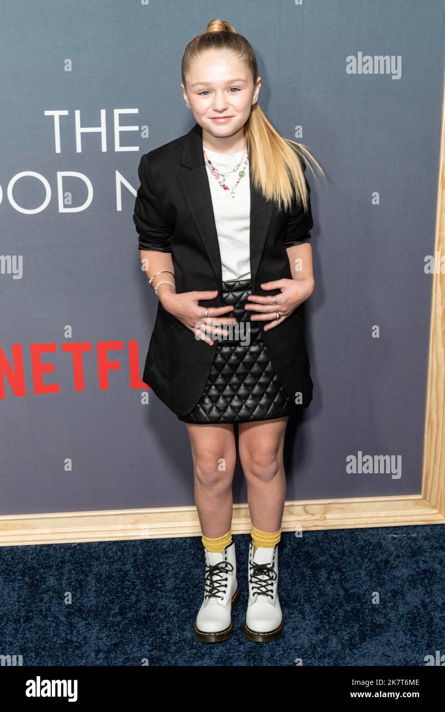 New York, USA. 18th Oct, 2022. Alix West Lefler attends Netflix ...