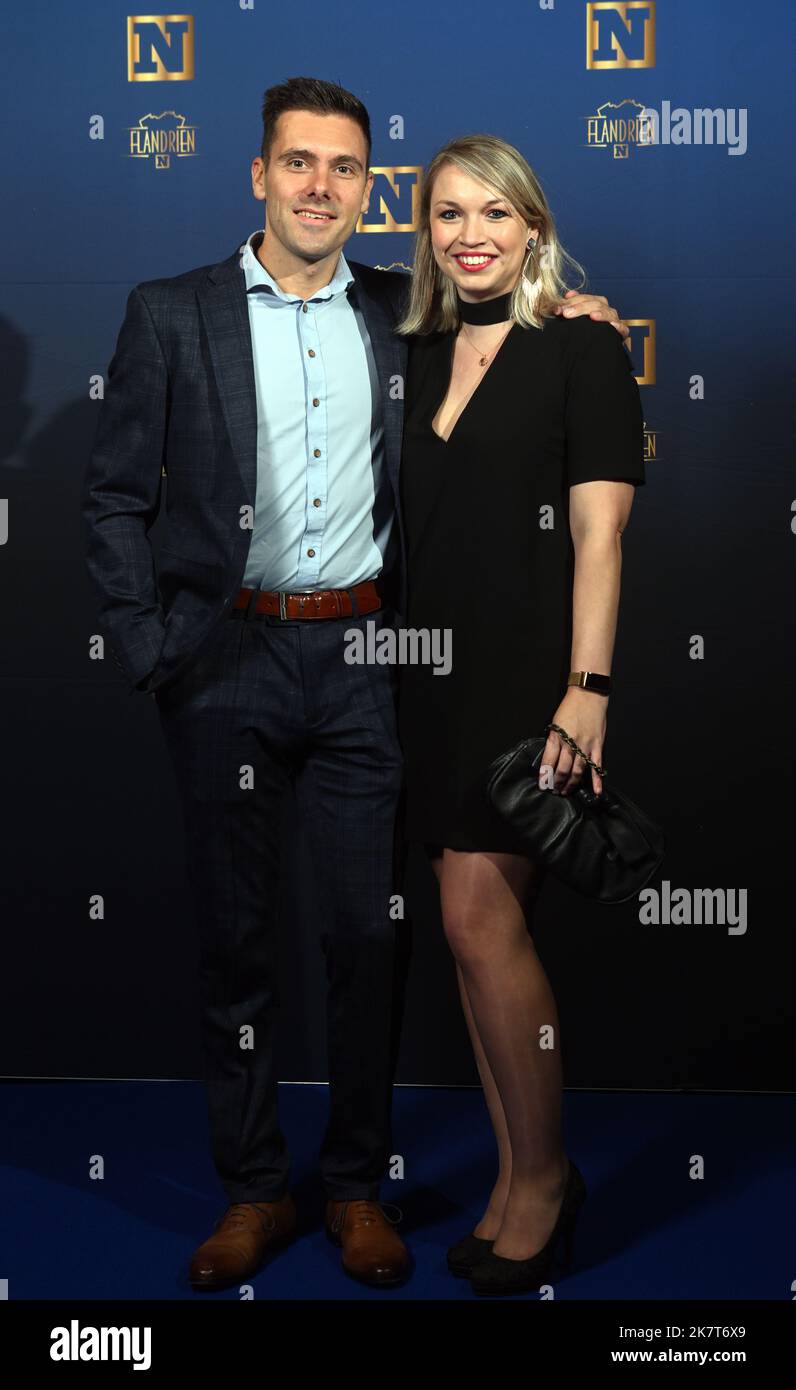 Belgian Cycling track coach Kenny De Ketele and Julie de Meyer pictured ...