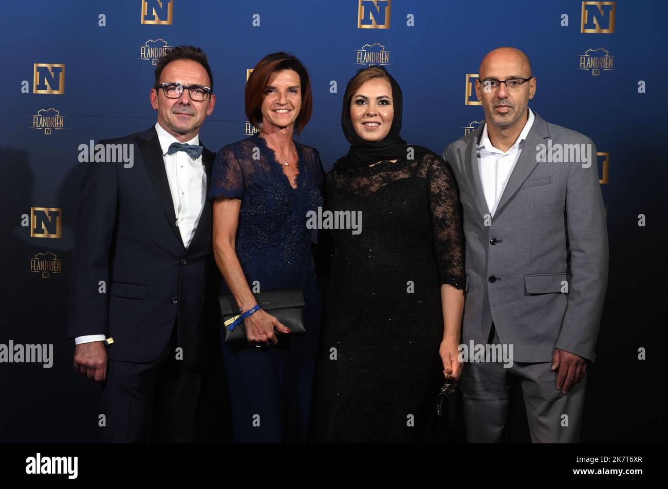 Remco's parents Agna and Patrick Evenepoel and Oumaima Oumi Rayane ...