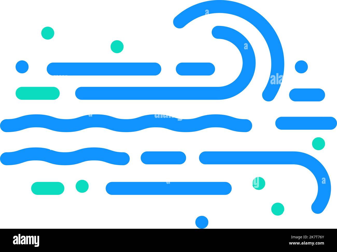 stream air color icon vector illustration Stock Vector Image & Art - Alamy