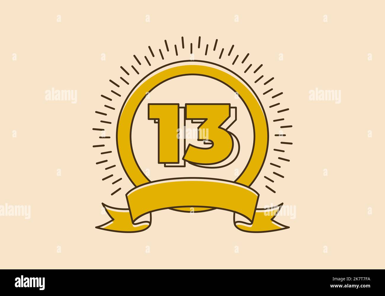 Number 13 door Stock Vector Images - Alamy