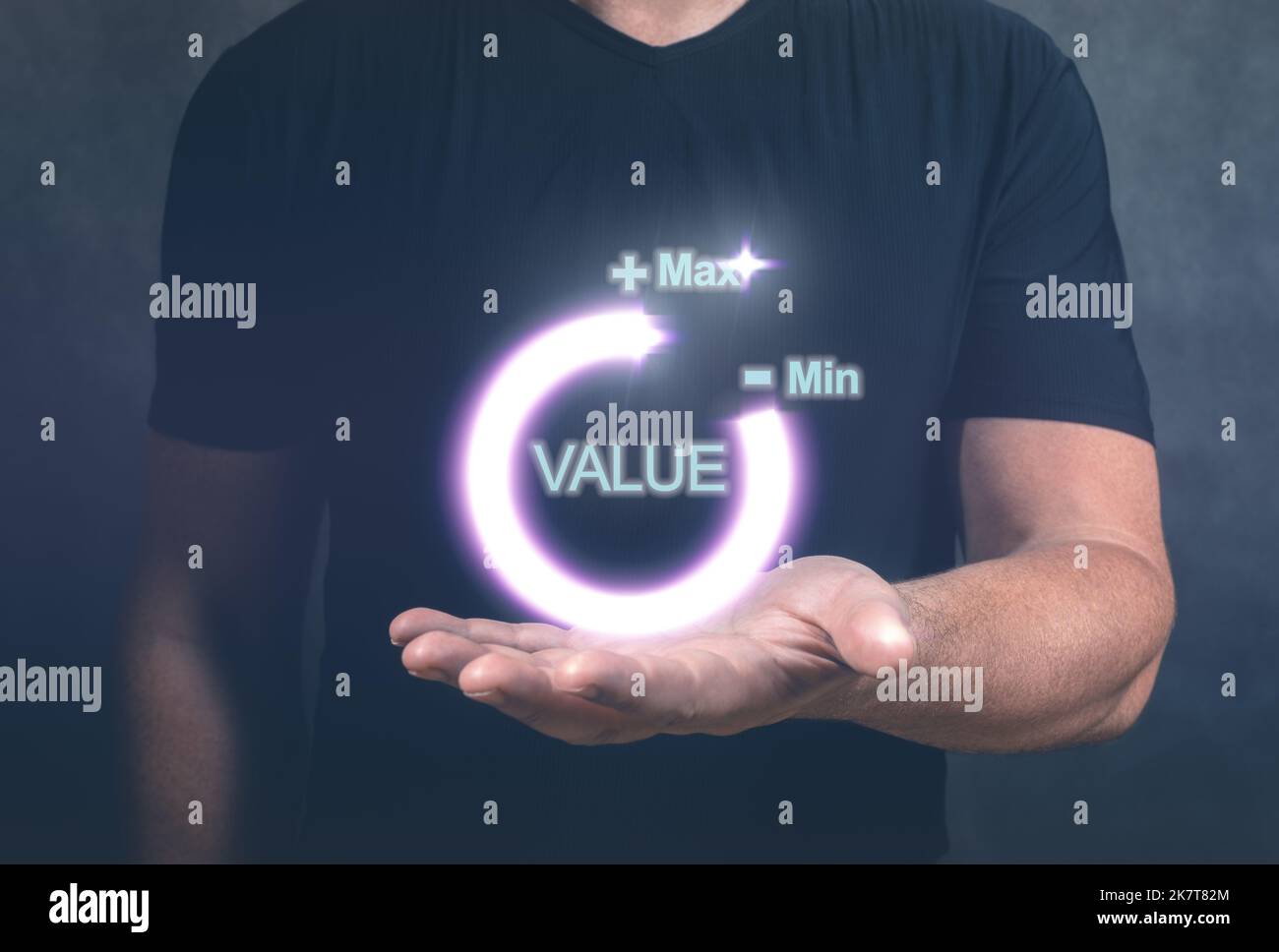 Growth value, increase value, added or business growth concept ...