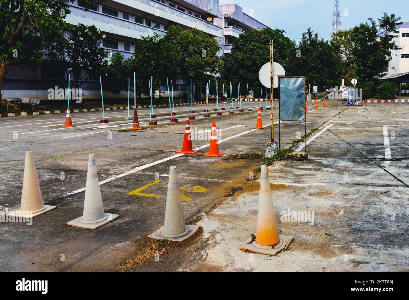 Driving test and training area with simulate test for driving license ...