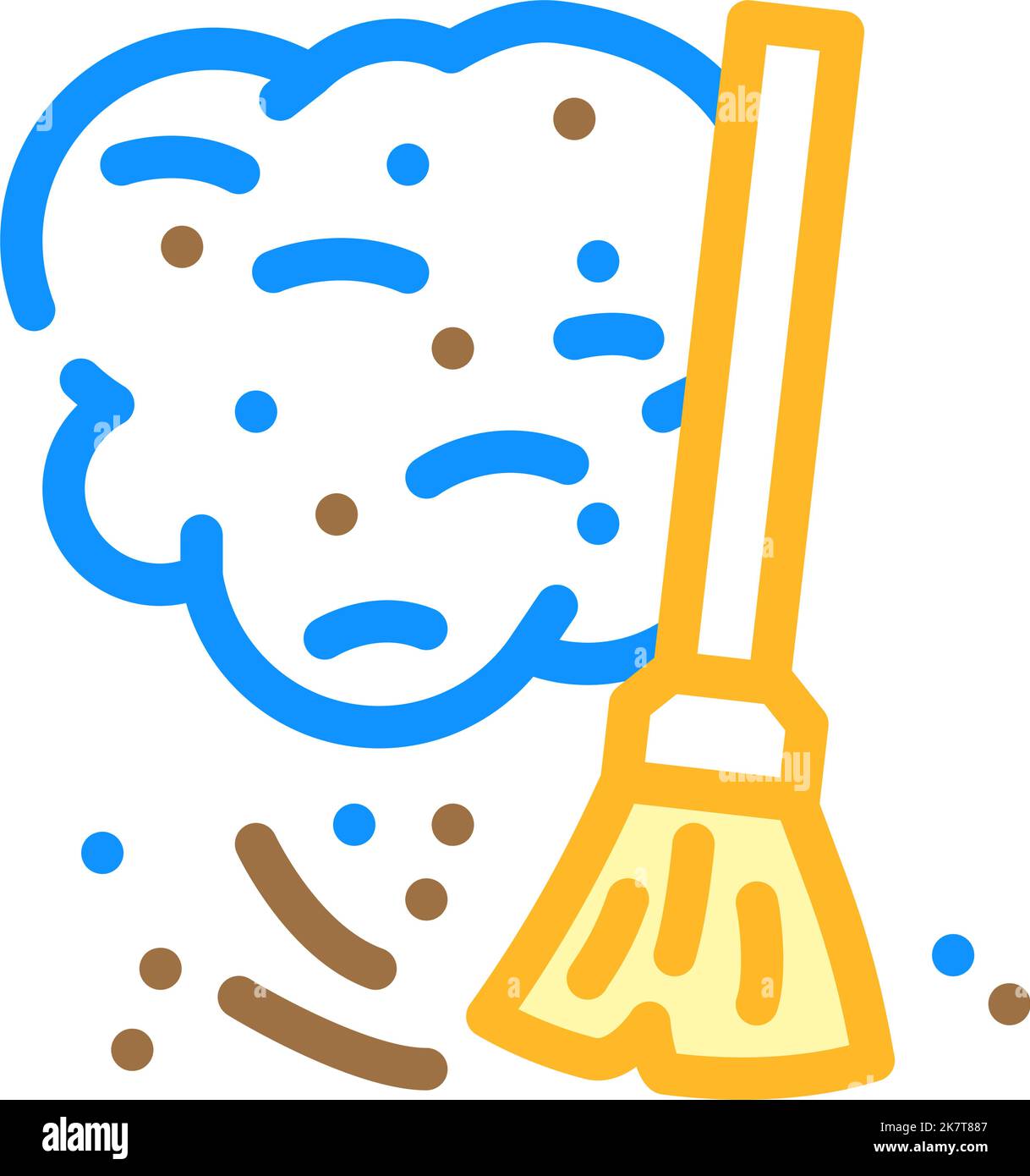 dust home color icon vector illustration Stock Vector Image & Art - Alamy