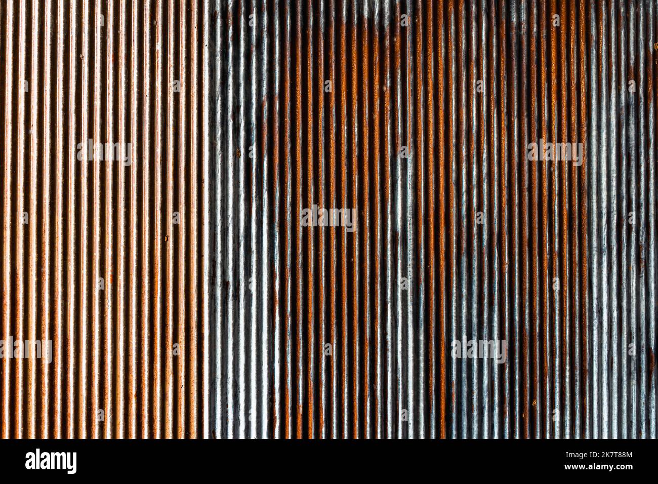 Artistic of old and rusty zinc sheet wall. Vintage style metal sheet ...