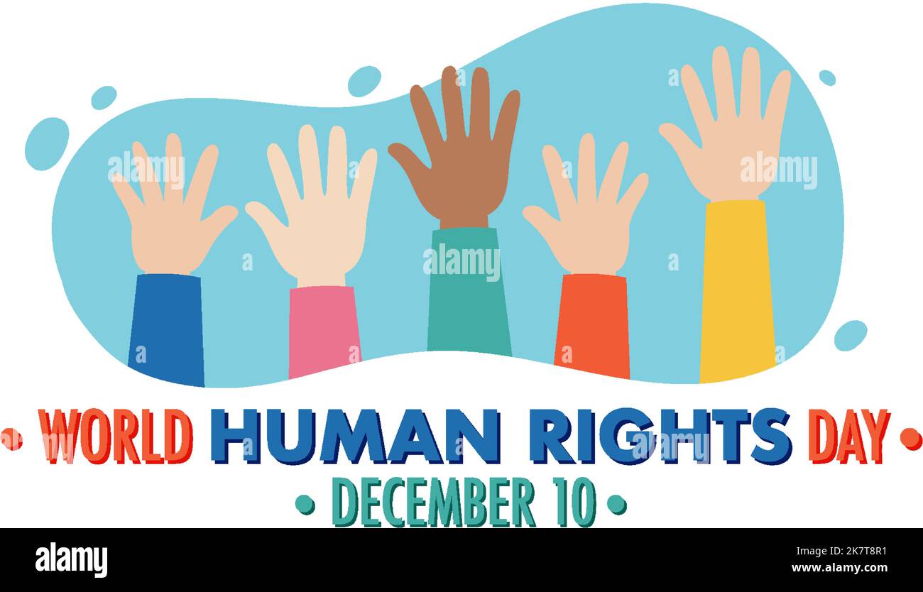 World Human Rights Day Poster Design illustration Stock Vector Image ...