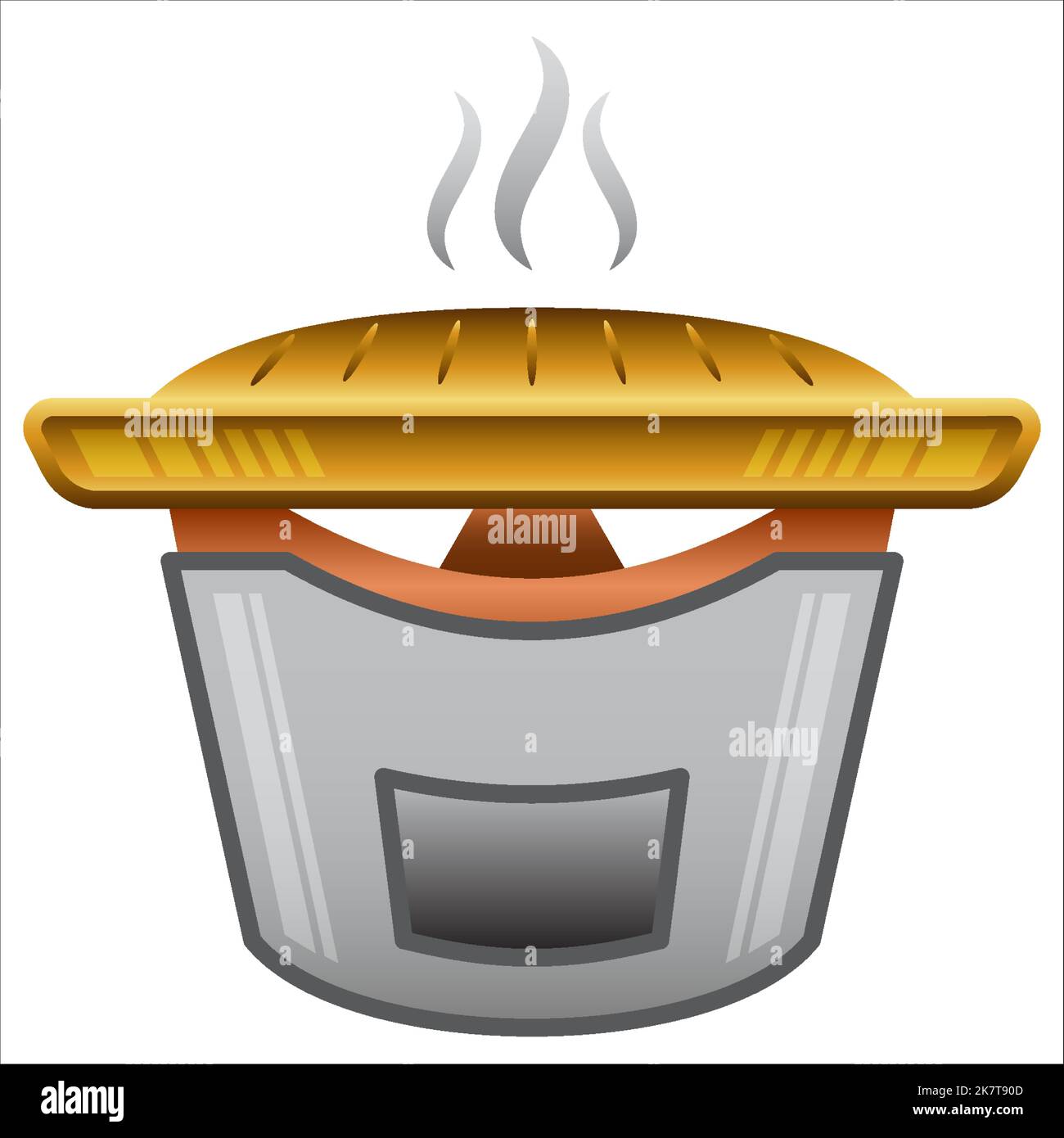 Pork on charcoal grill Stock Vector Images - Alamy