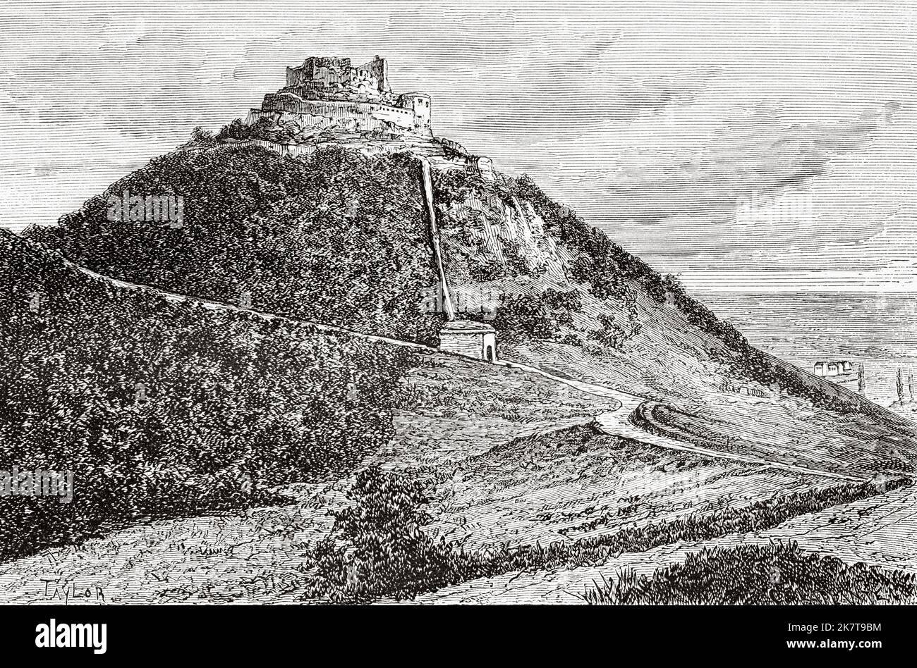 Deva castle, Hunedoara County, Romania. Europe. Travel to the mining ...