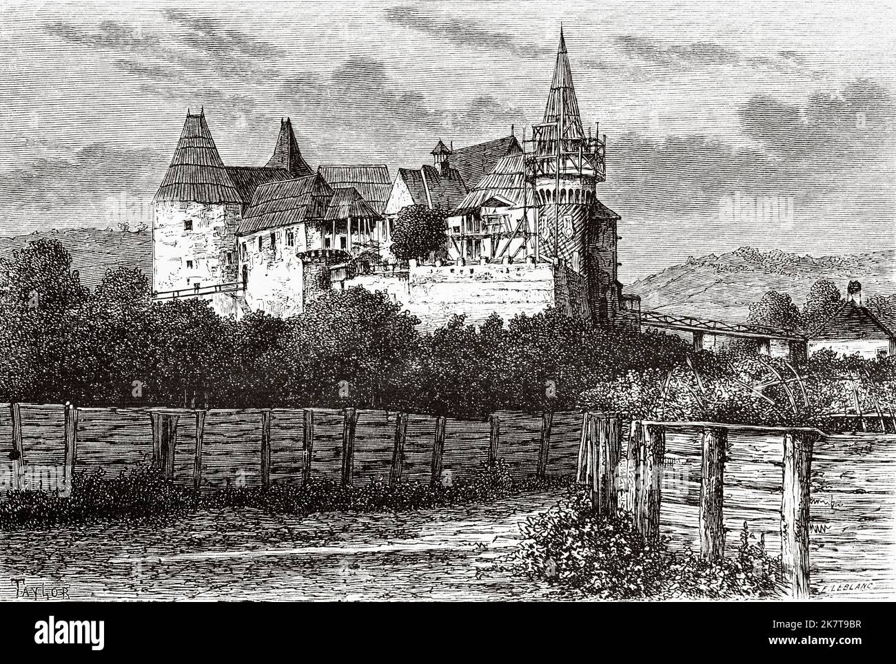 Vayda-Hunyad castle, Hunedoara, Romania. Europe. Travel to the mining ...