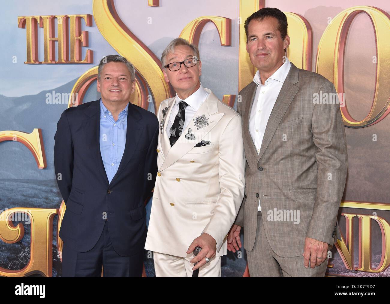 Ted Sarandos, Paul Feig and Scott Stuber arriving at the Netflix ...