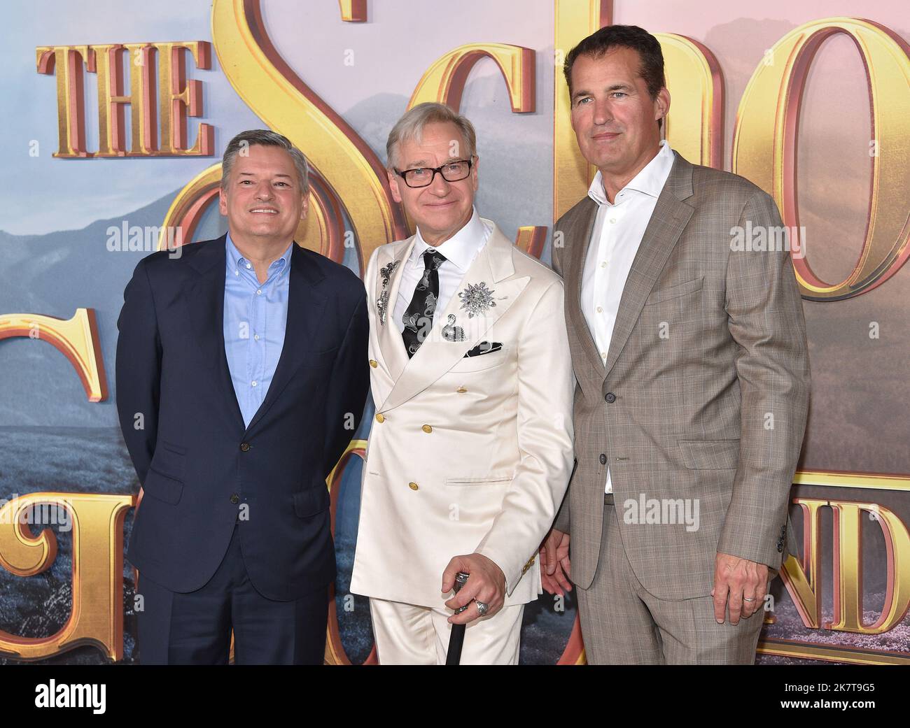 Ted Sarandos, Paul Feig and Scott Stuber arriving at the Netflix ...