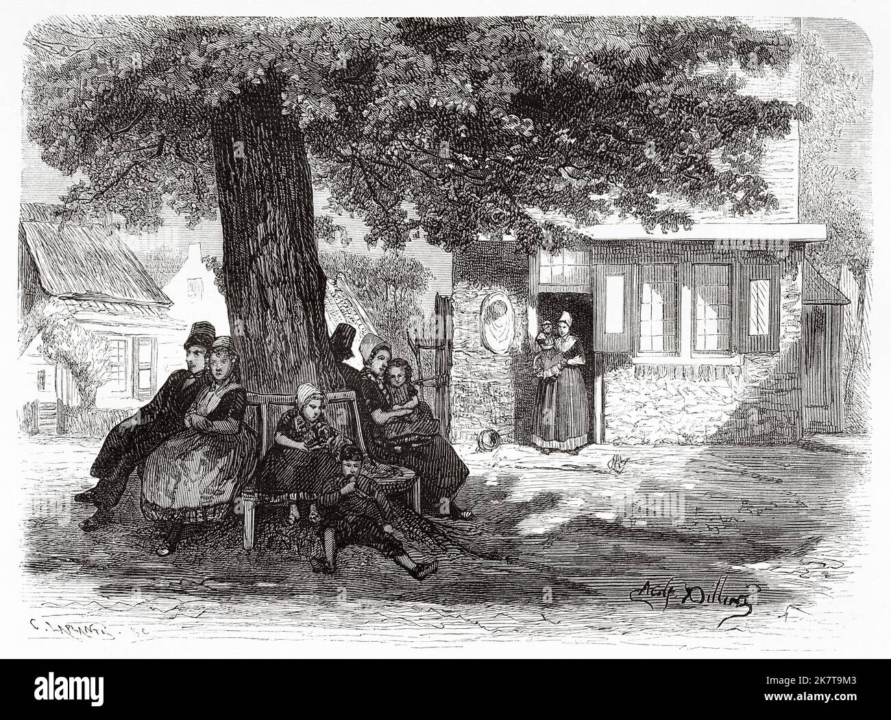 The Klap-bank, talkers' bench in the town. Netherlands, Europe. Trip to ...